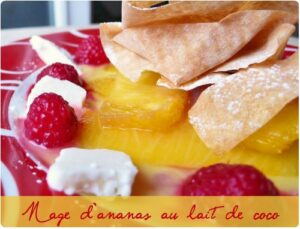 Nage d’ananas au lait de coco - chefNini