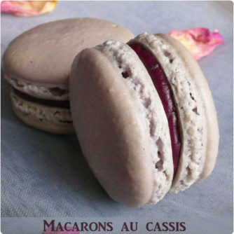 Macarons au cassis - chefNini