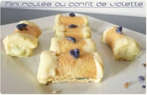 Mini roulés au confit de violette - chefNini