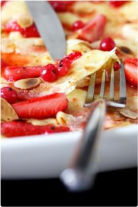 Crêpes aux fruits rouges au sirop d'érable - chefNini