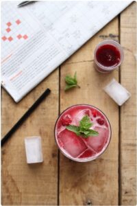 Boisson pétillante aux fruits rouges - chefNini