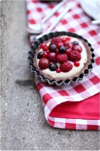 Tartelettes aux fruits rouges, crème vanille et pâte cacao - chefNini