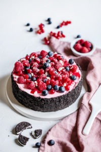Cheesecake sans cuisson aux fruits rouges - chefNini